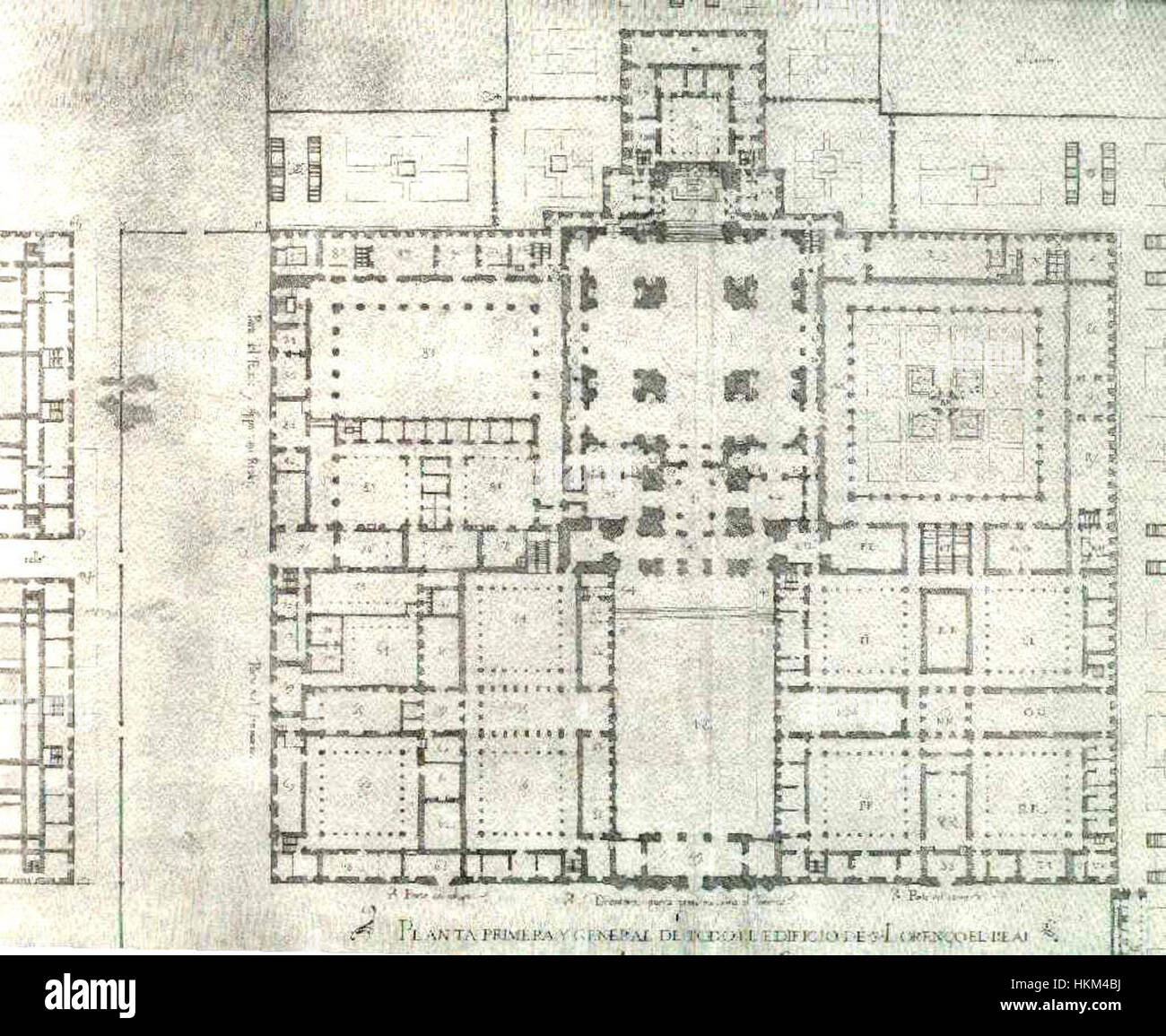 The artwork titled '1-planta-el escorial' features a historical ...