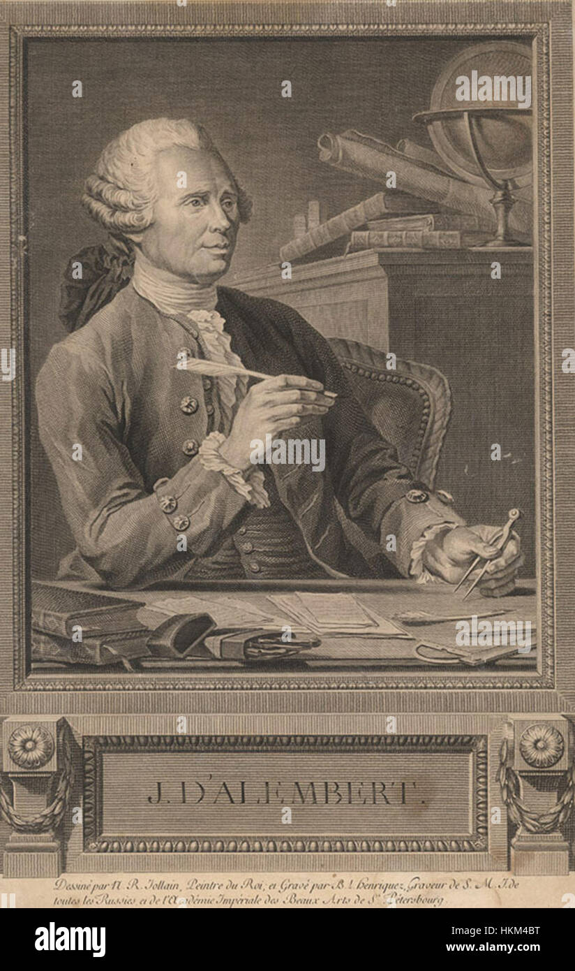 Jean Larond d'Alembert's work represents the intellectual culture of ...