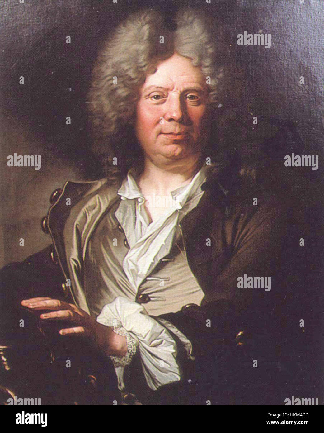 This portrait by Hyacinthe Rigaud, painted in 1704, features Antoine ...