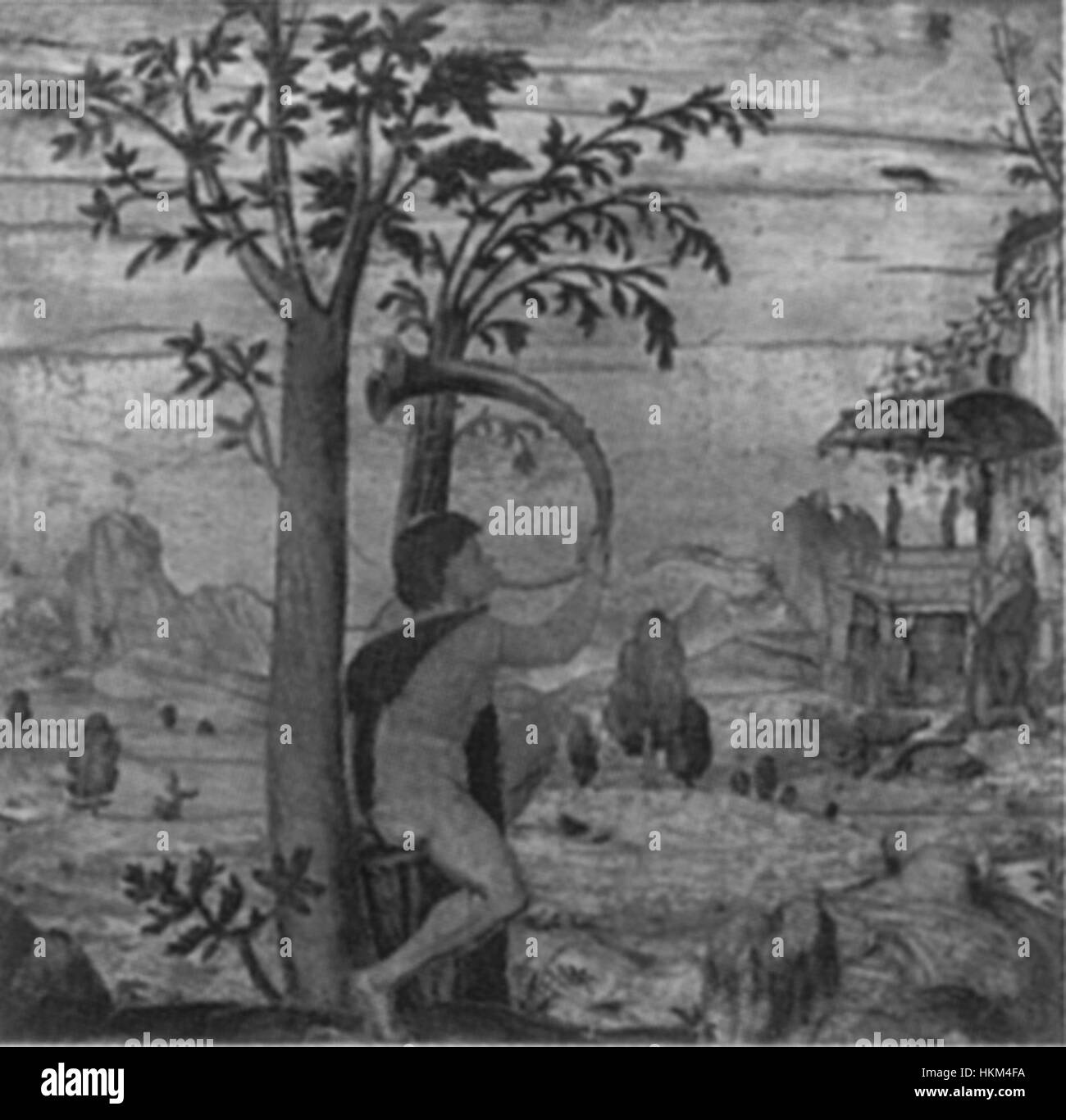 The artwork 'Sacrificio di Enoc' (Sacrifice of Enoch) depicts a scene ...