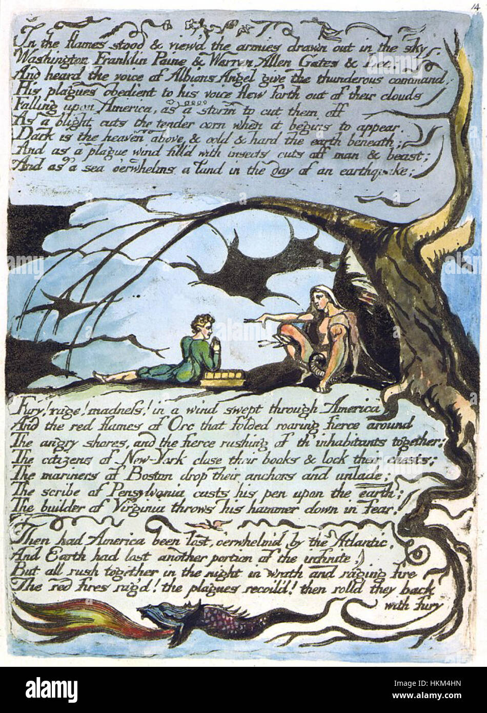 A historical artwork from the 'America a Prophecy' series, featuring ...