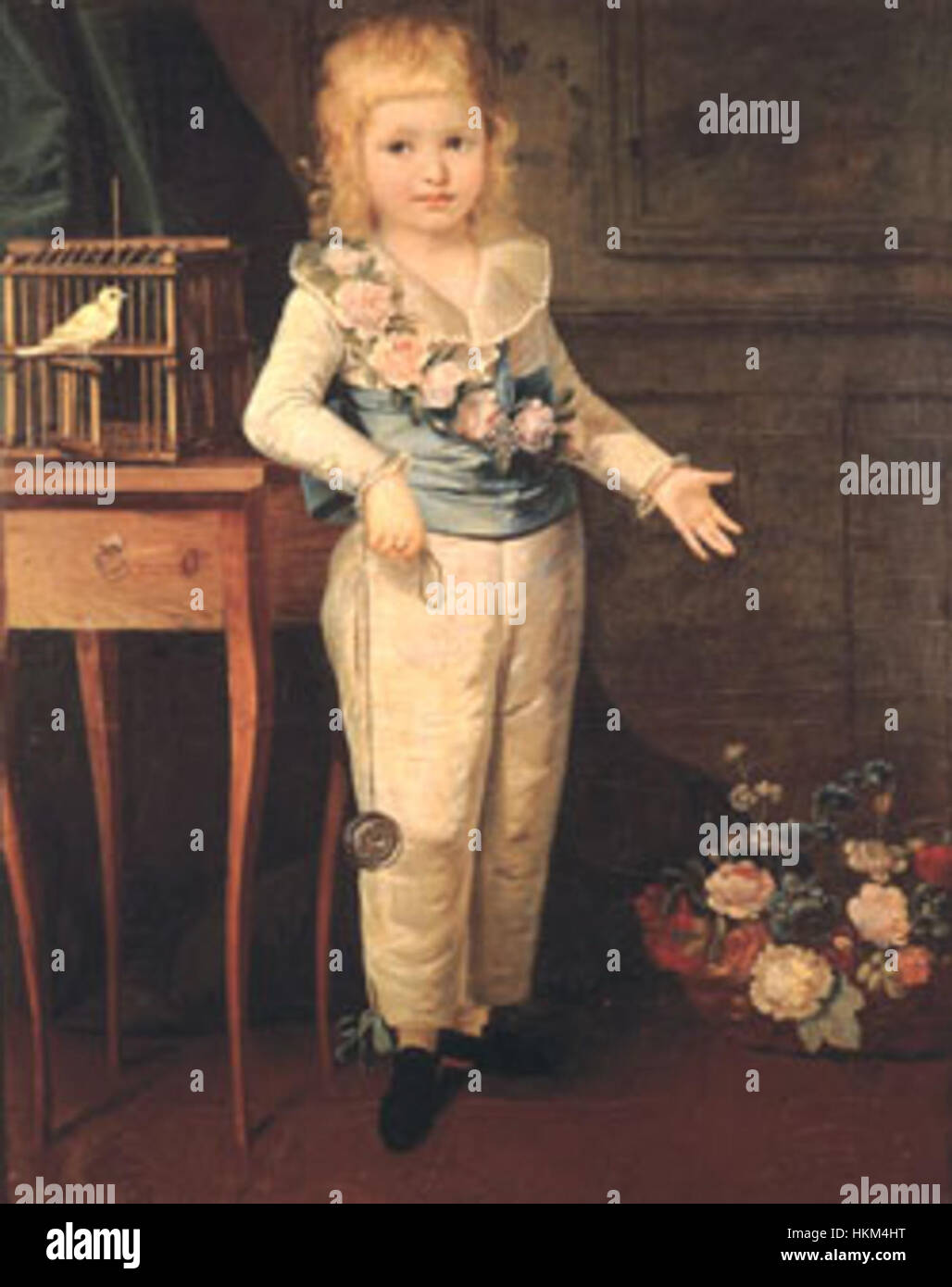 This portrait of Louis Charles of France, known as Louis XVII, presents ...