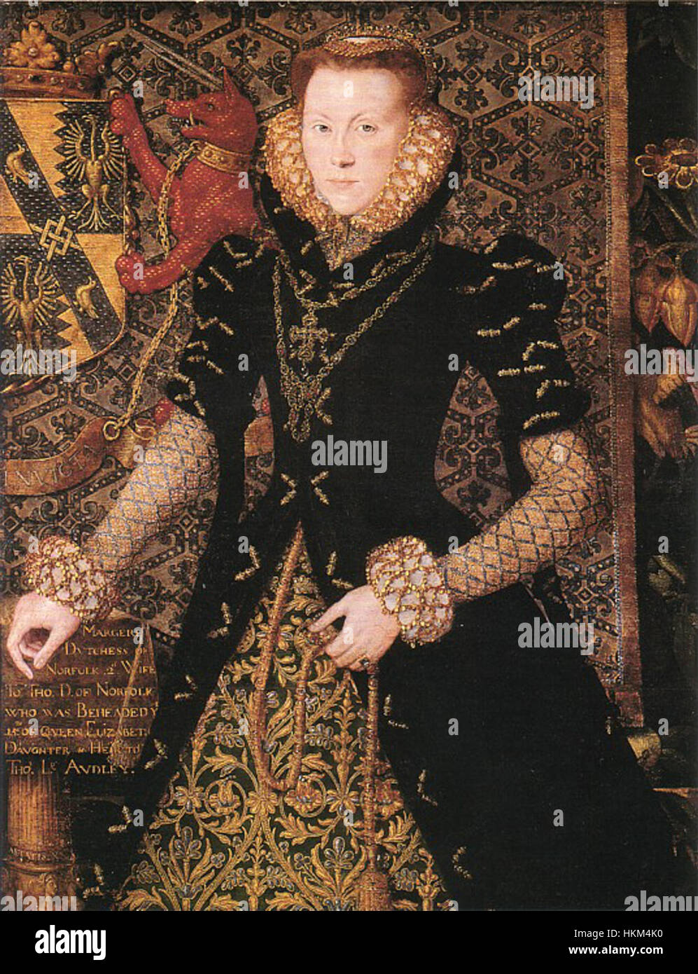 This portrait of Margaret Audley captures the elegance and poise ...
