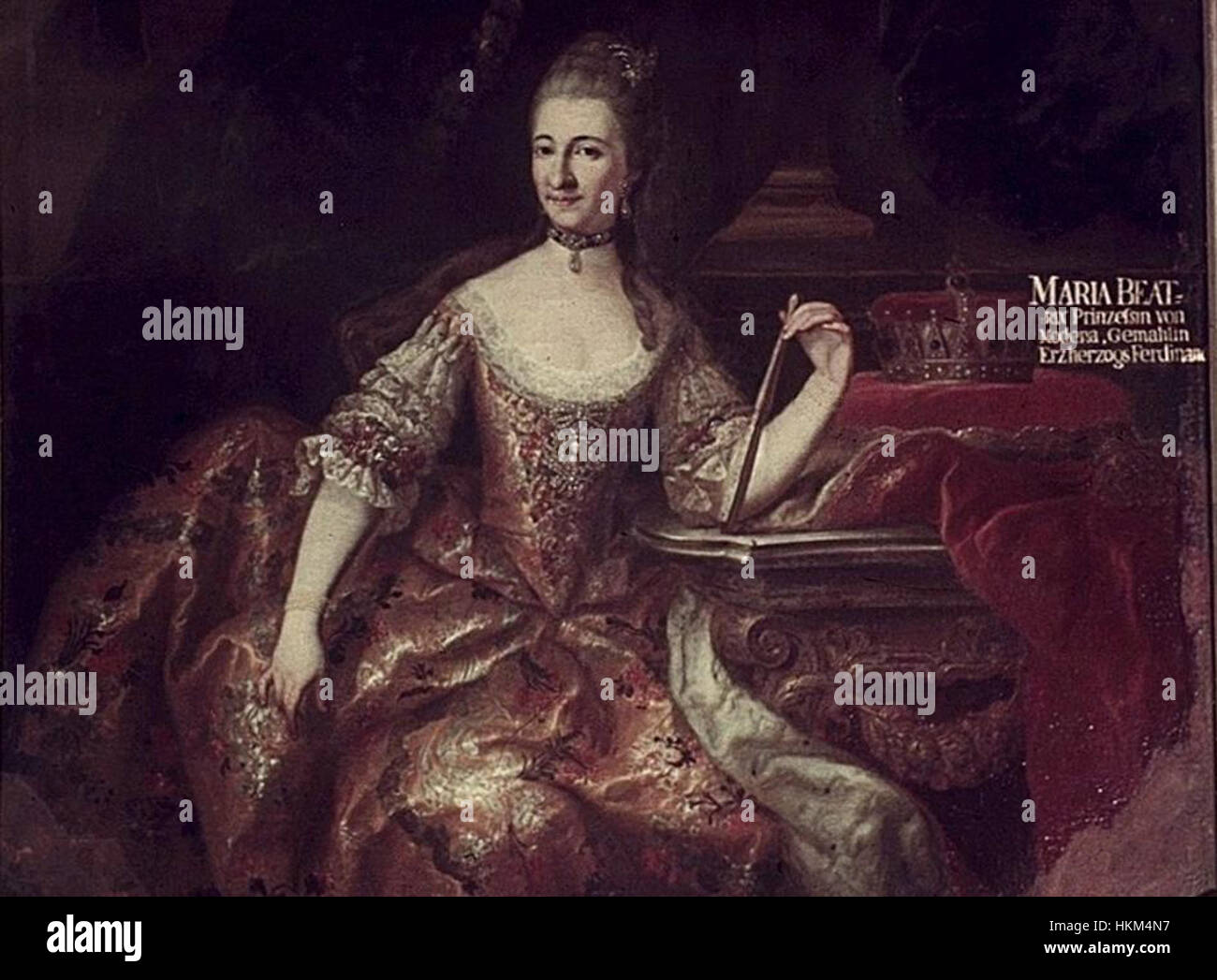 This portrait of Maria Beatrice d'Este, painted by Meytens, captures ...