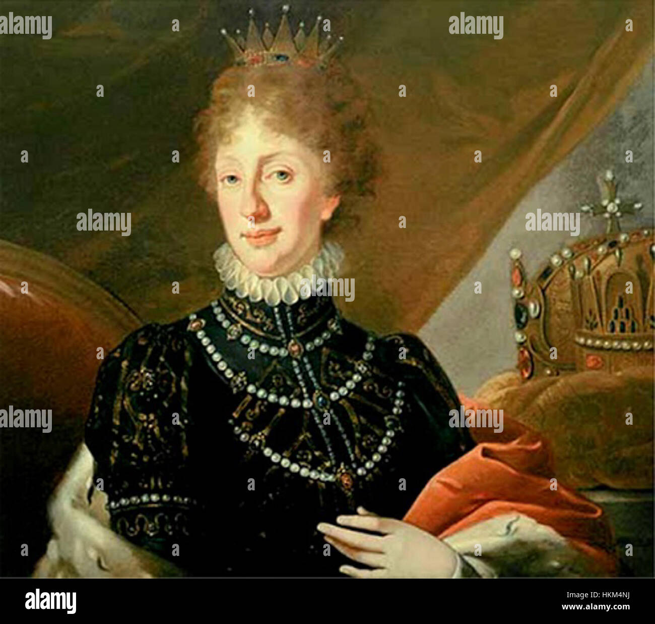 The painting 'Maria Theresia Two Sicilies' by Kreutzinger depicts the ...