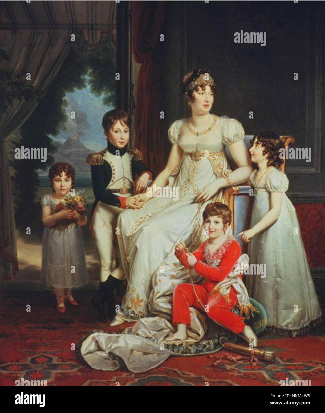 The 'Murat Family' portrait, painted by Gerard, depicts the French ...