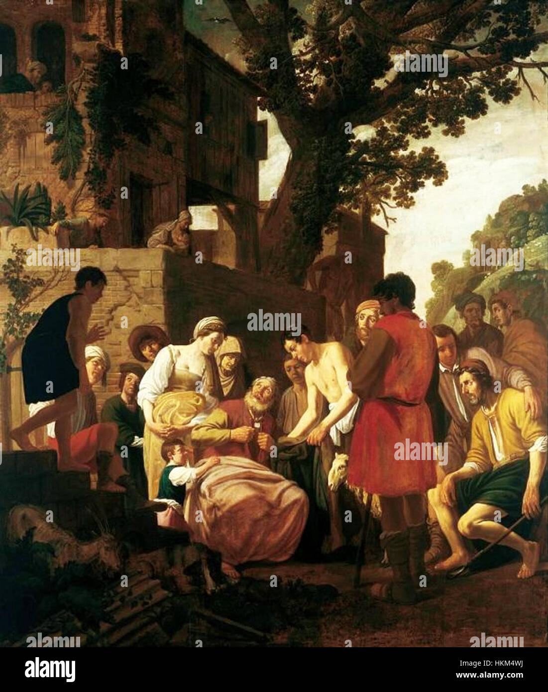 'Joseph's Coat Brought to Jacob' is an oil painting by the Flemish ...