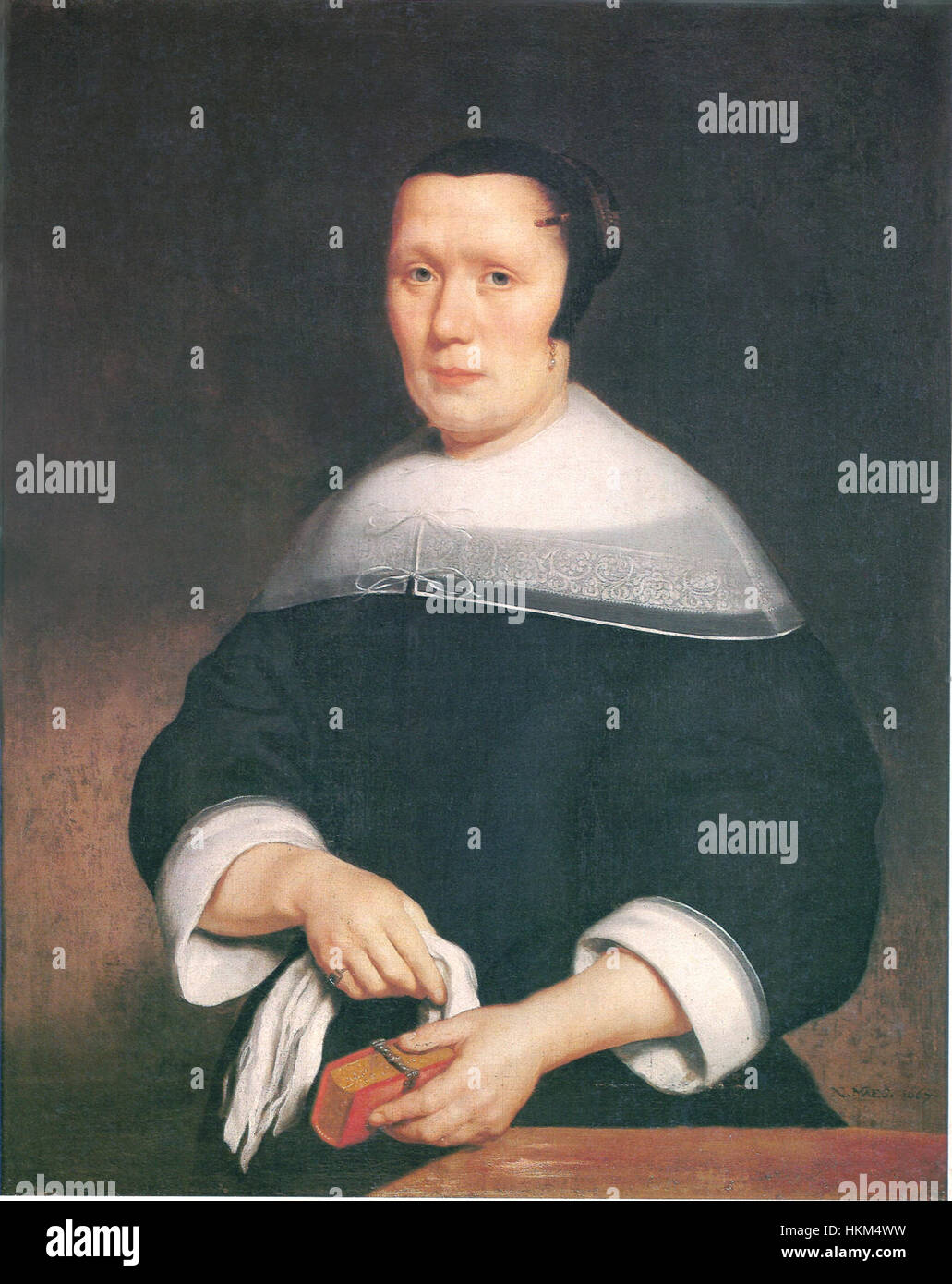 Nicolaes Maes' 1667 portrait of a woman captures the subject in a ...