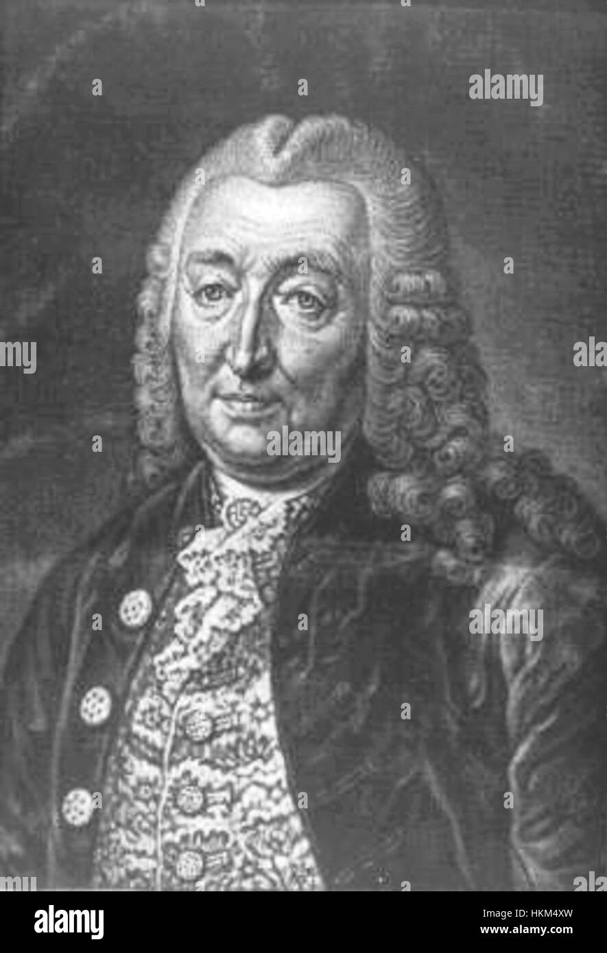 A portrait of Paul Joseph Riegger (1705-1775), a prominent figure from ...