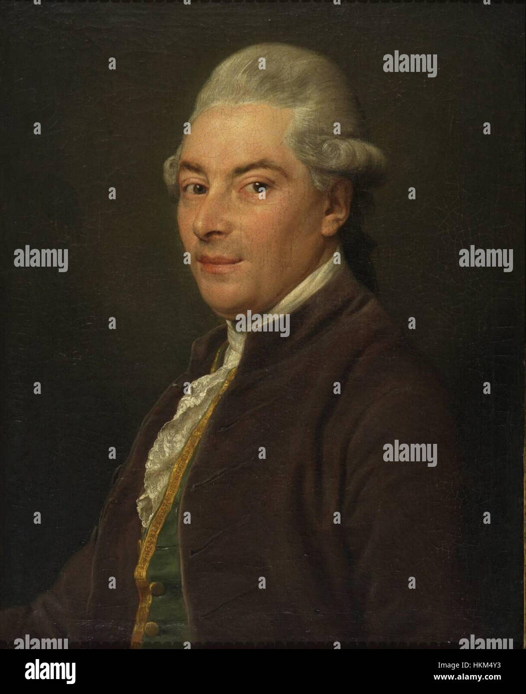 A painting by Italian artist Pompeo Batoni, known for his neoclassical ...