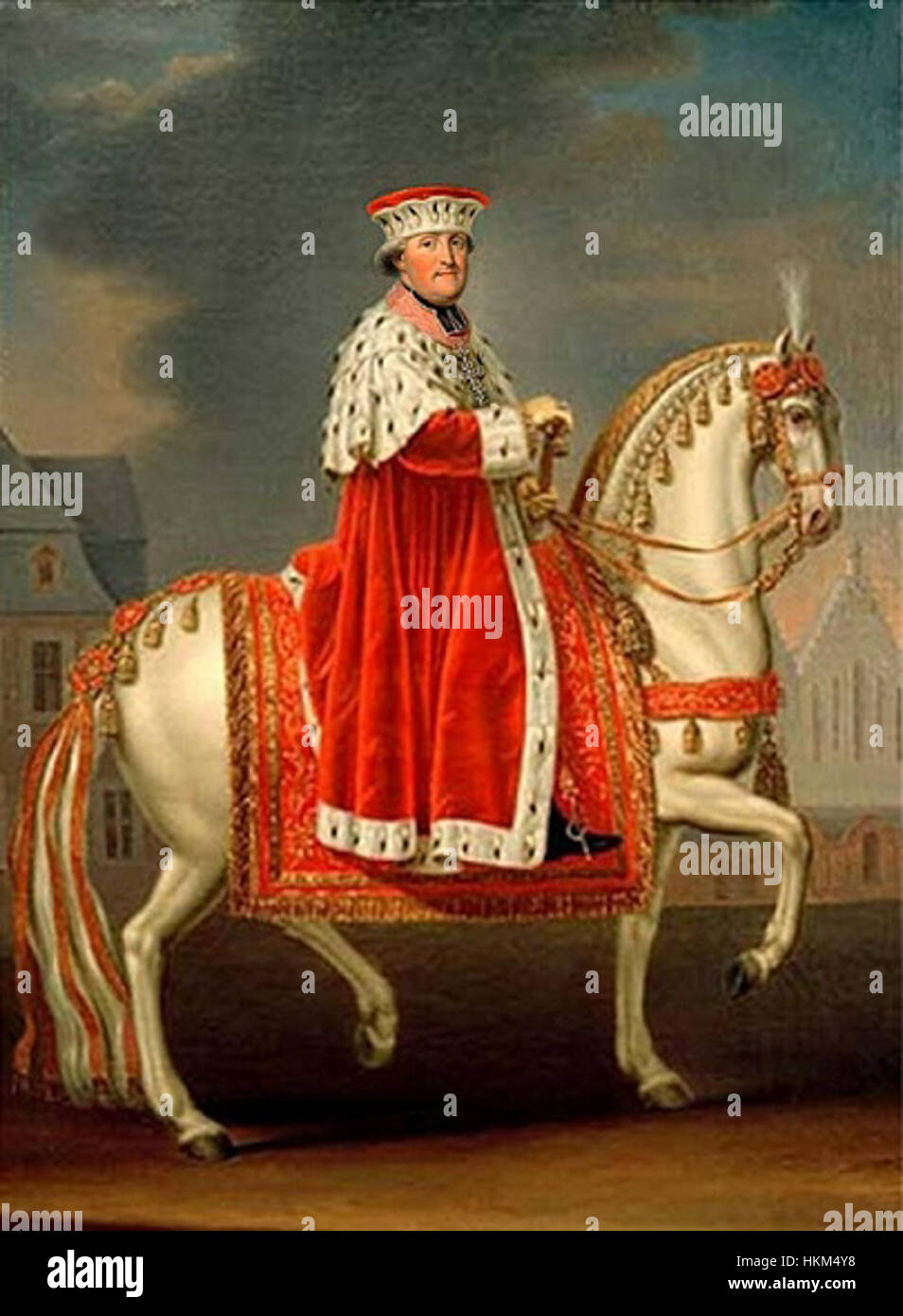 *Clemens of Saxony* by artist Foelix is a portrait painting depicting ...