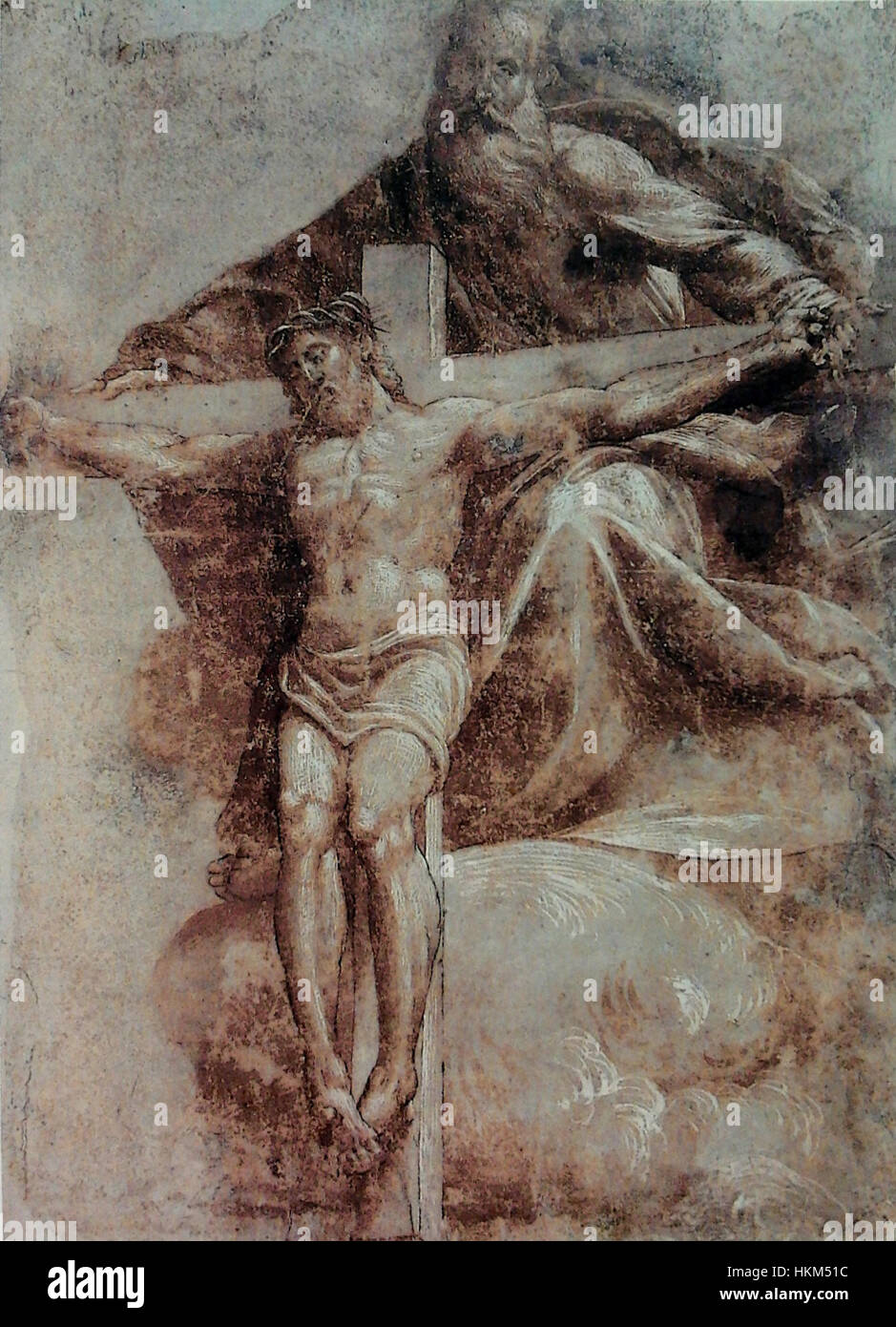 The painting 'Holy Trinity' by Pordenone is an iconic religious artwork ...