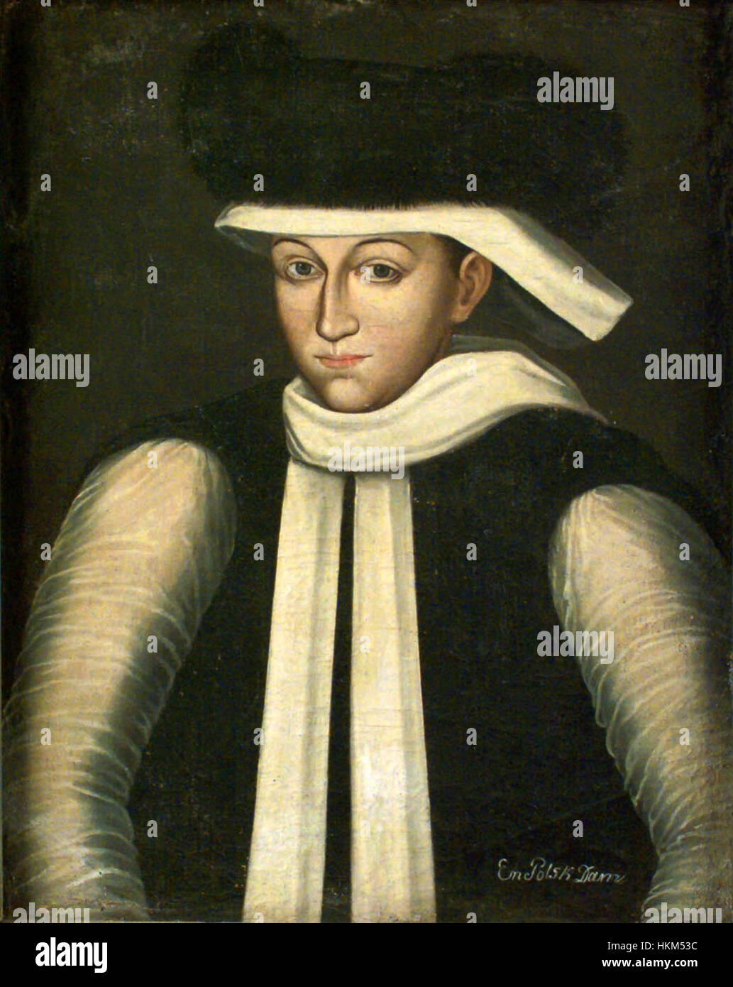 'Portret damy w stroju polskim' is a Polish portrait showcasing a woman ...