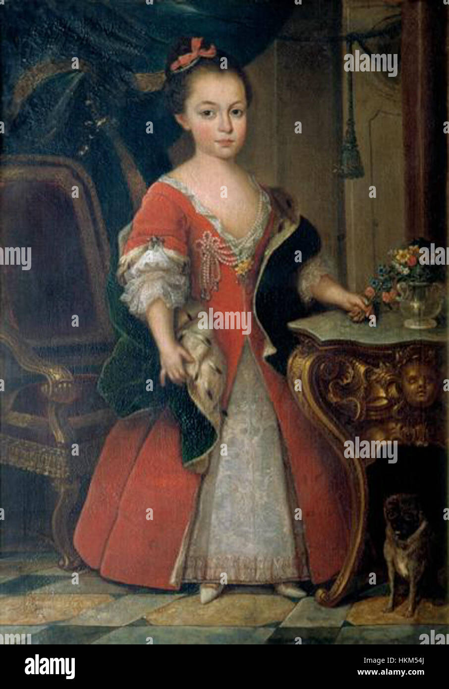 A portrait of Infanta Maria Francisca Isabel Josefa of Portugal ...