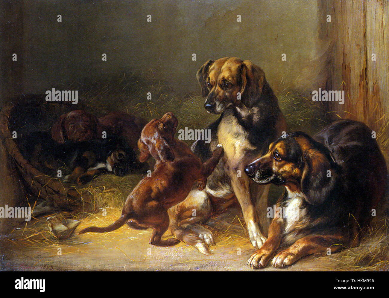 Benno Adam’s 'Dogs and Whelps' features a lively depiction of dogs and ...