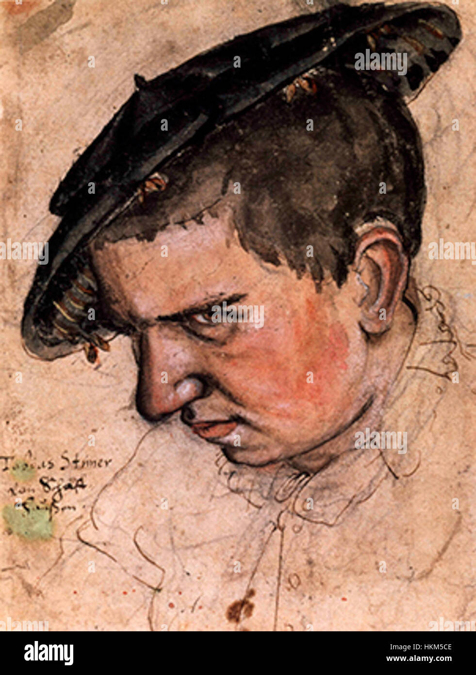 Tobias Stimmer Selbstbildnis c1563 Stock Photo - Alamy