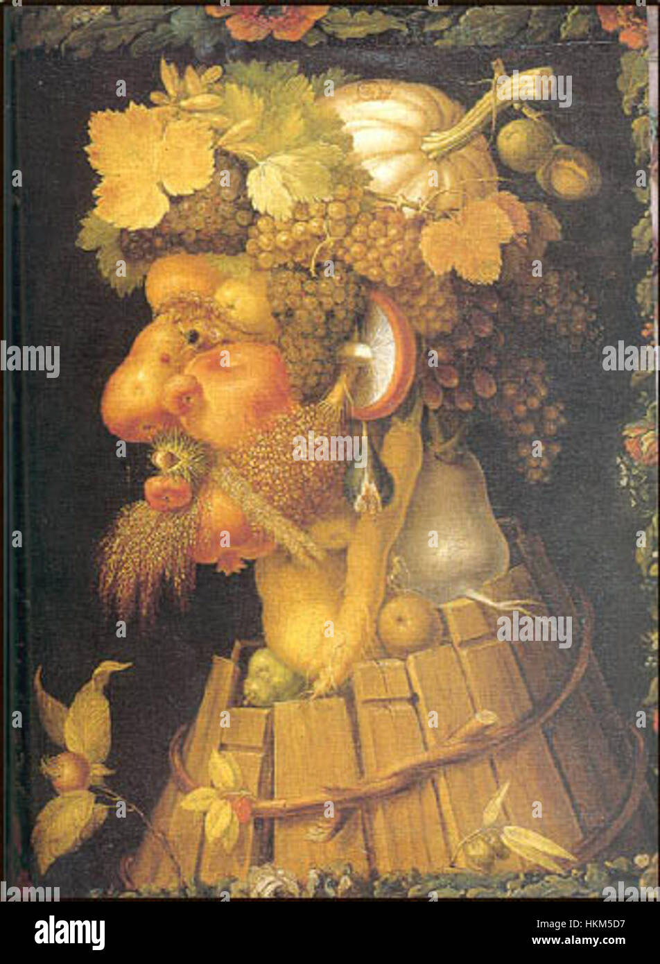Giuseppe Arcimboldo's 1566 artwork features his signature style of ...
