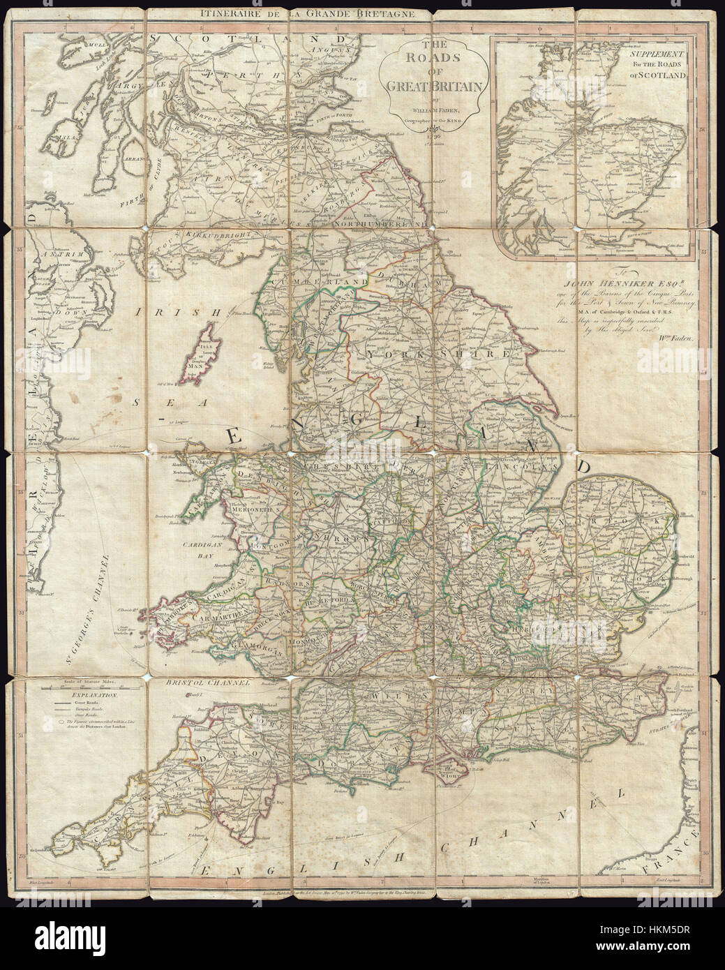 Great britain map 18th century hi-res stock photography and images - Alamy