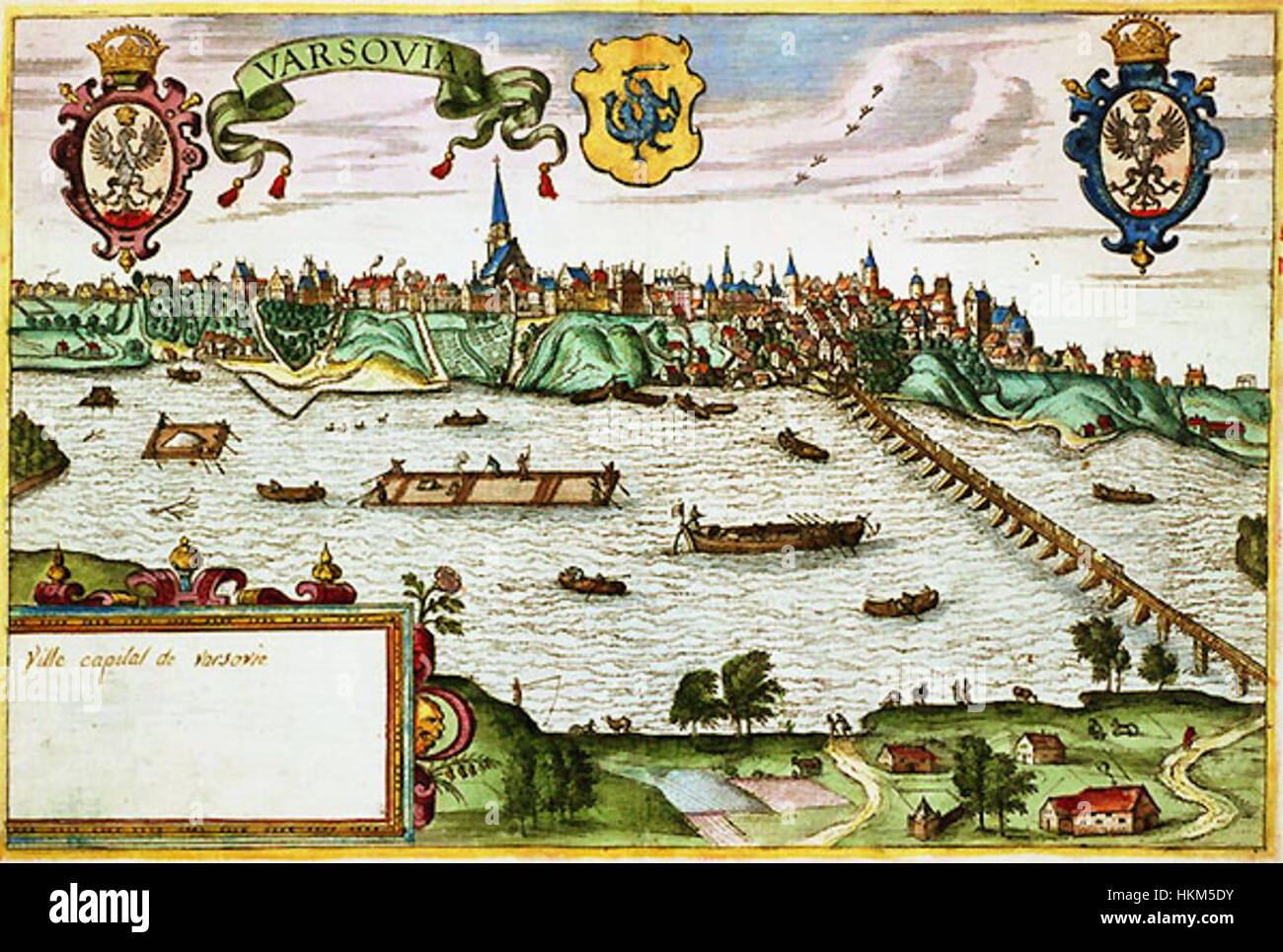 This artwork provides a view of Warsaw near the close of the 16th ...