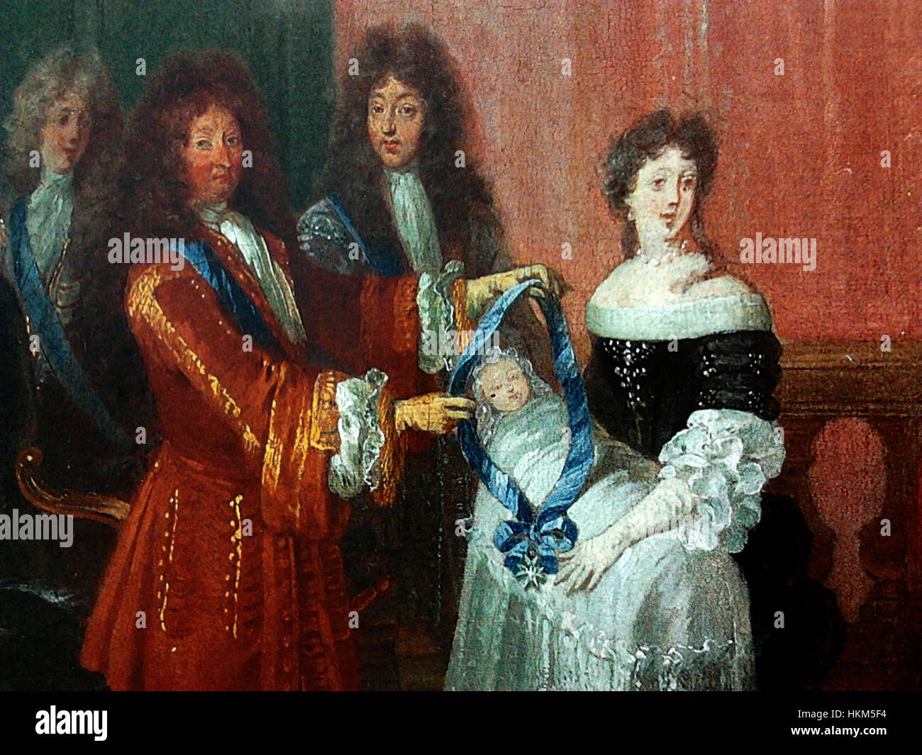 A detailed painting by Antoine Watteau featuring the French Dauphin ...