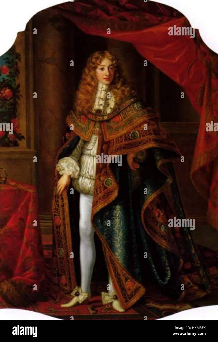 Vittorio Amedeo II as Duke of Savoy with ducal regalia Stock Photo - Alamy