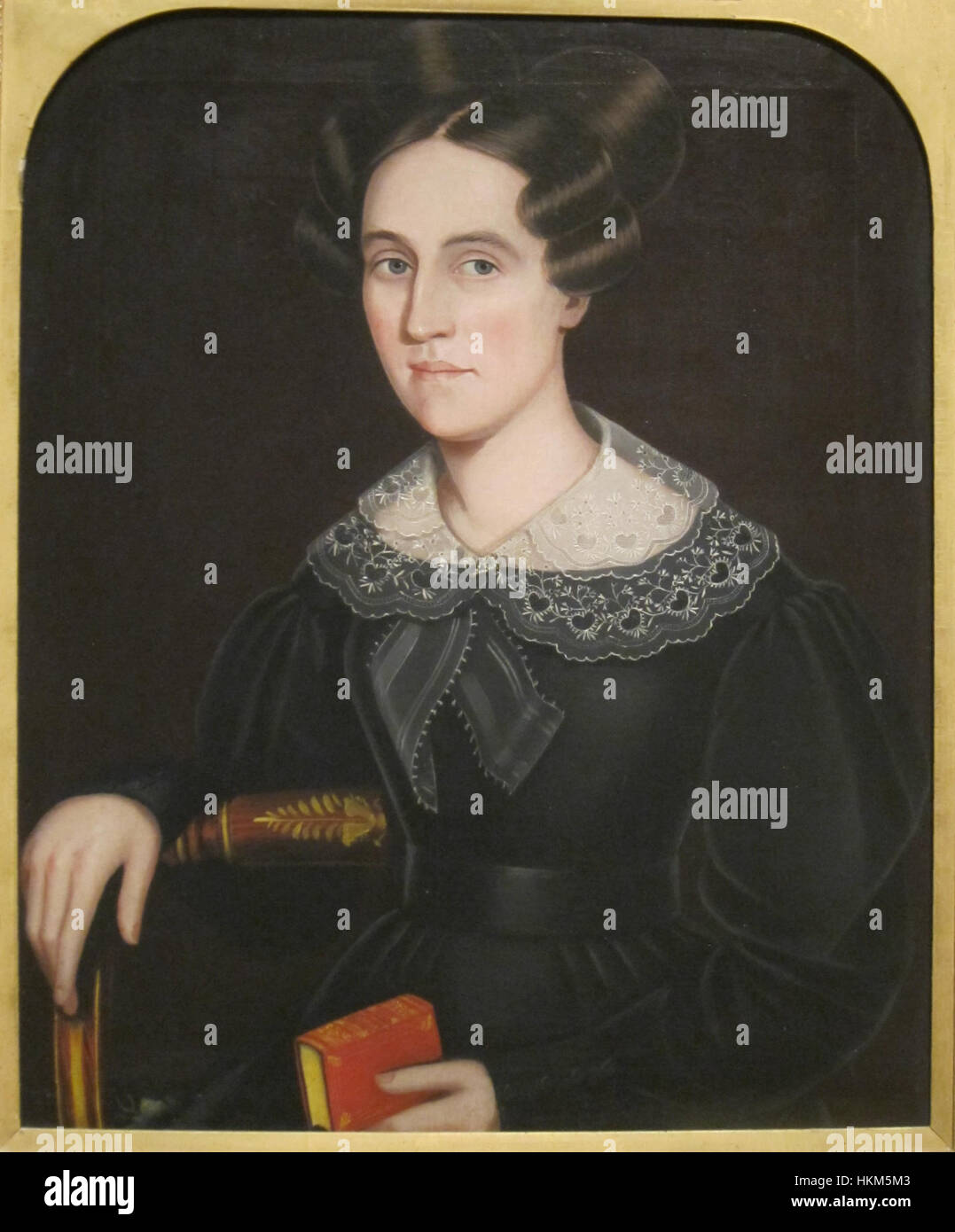 Ammi Phillips’ portrait of 'Jane Ann Benjamin Powers' depicts her as a ...