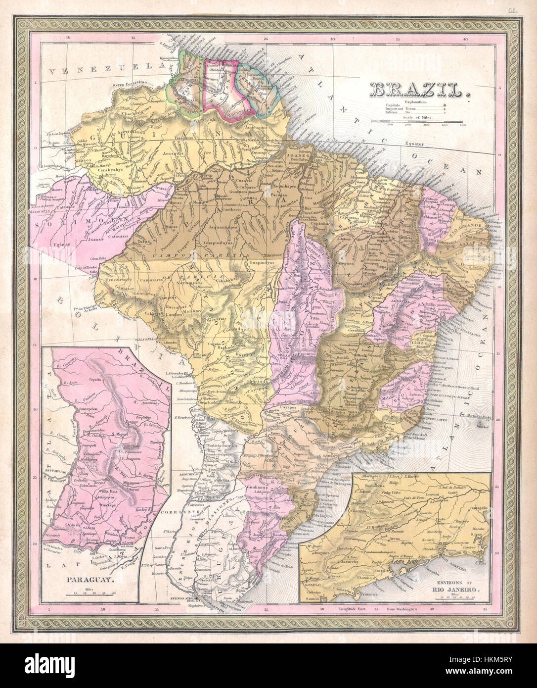 Mitchell map of brazil hi-res stock photography and images - Alamy