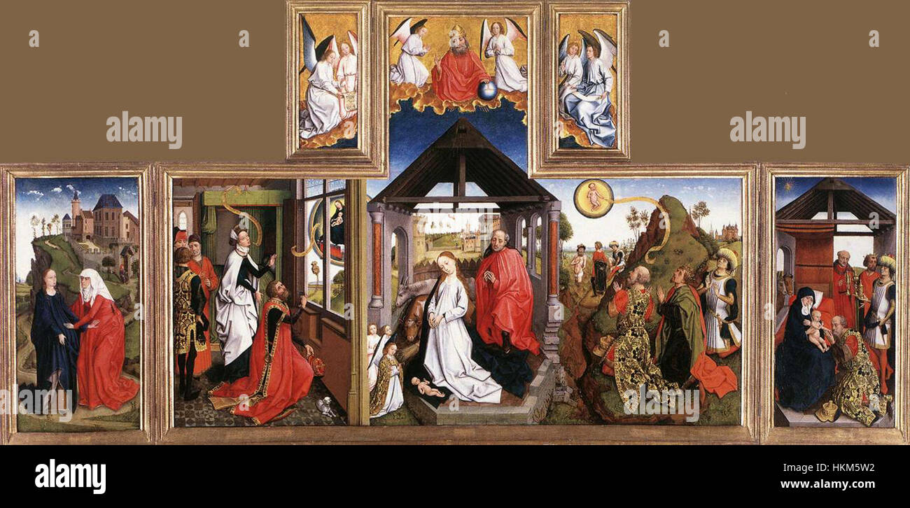 The 'Nativity Triptych' is a 15th-century religious artwork attributed ...