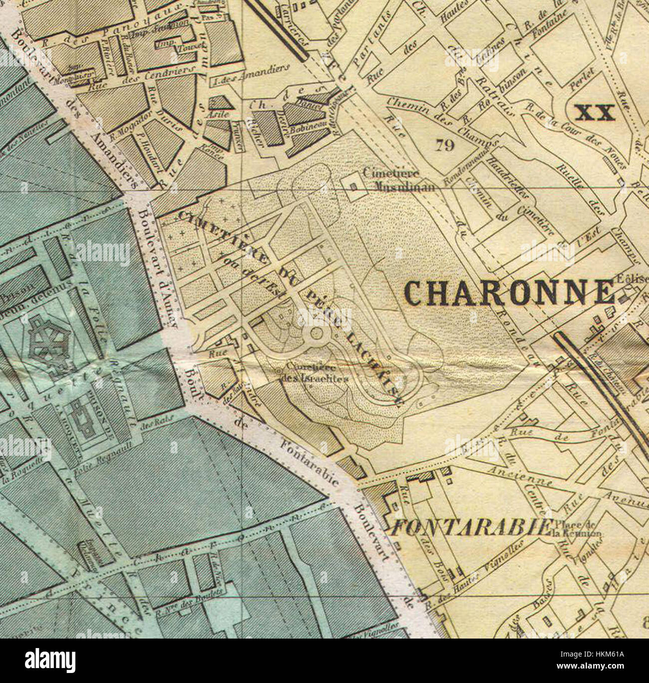 Map of paris 1870 hi-res stock photography and images - Alamy