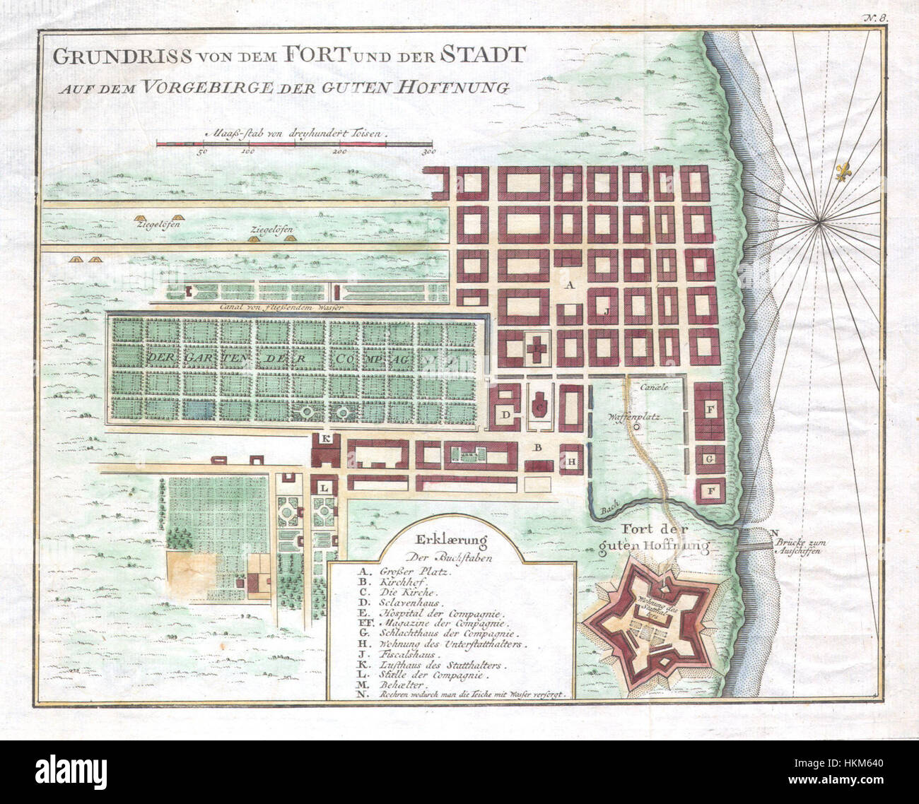 This 1750 Bellin map details the Cape Town region of South Africa. It ...