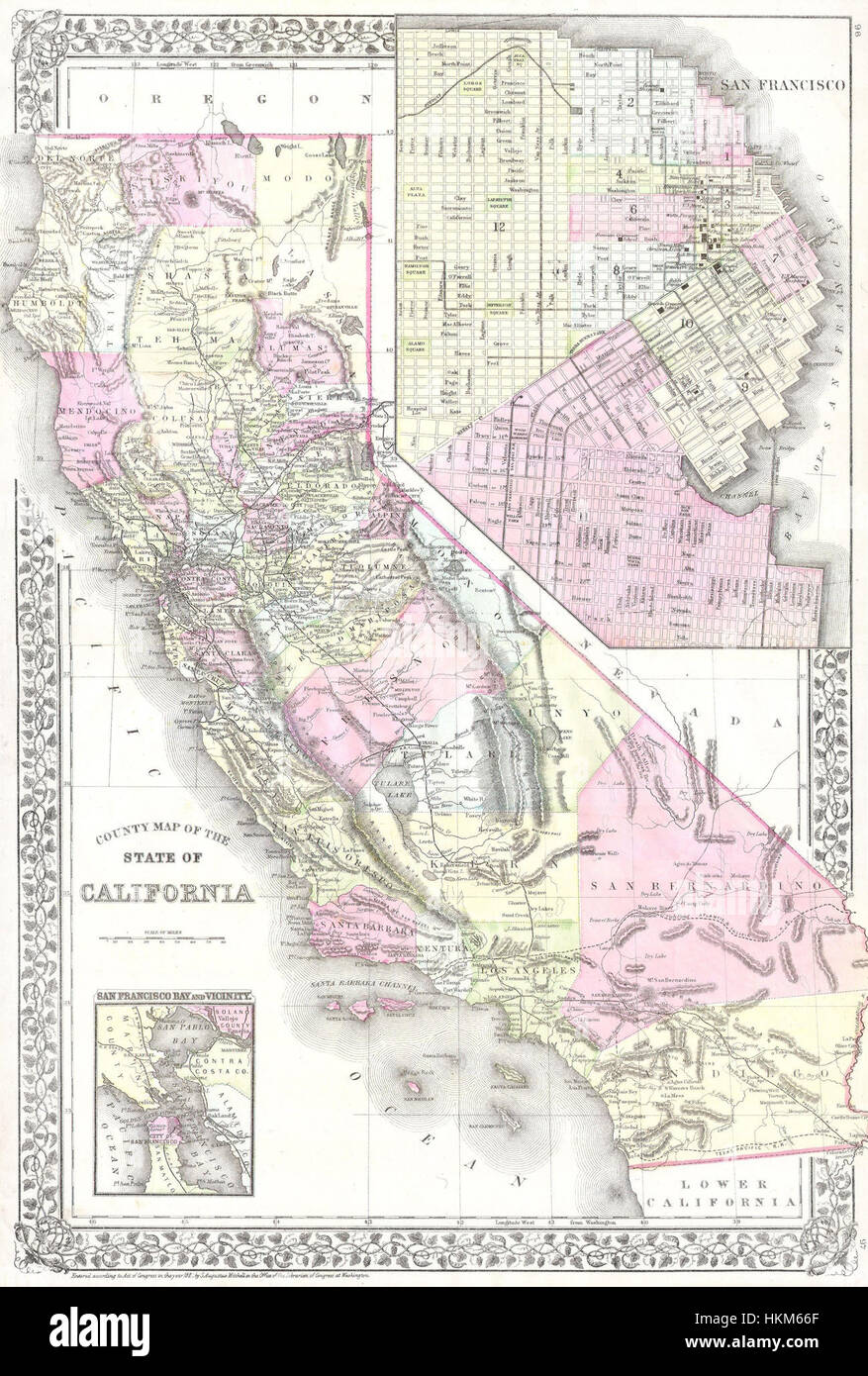 Map with inset map hi-res stock photography and images - Alamy
