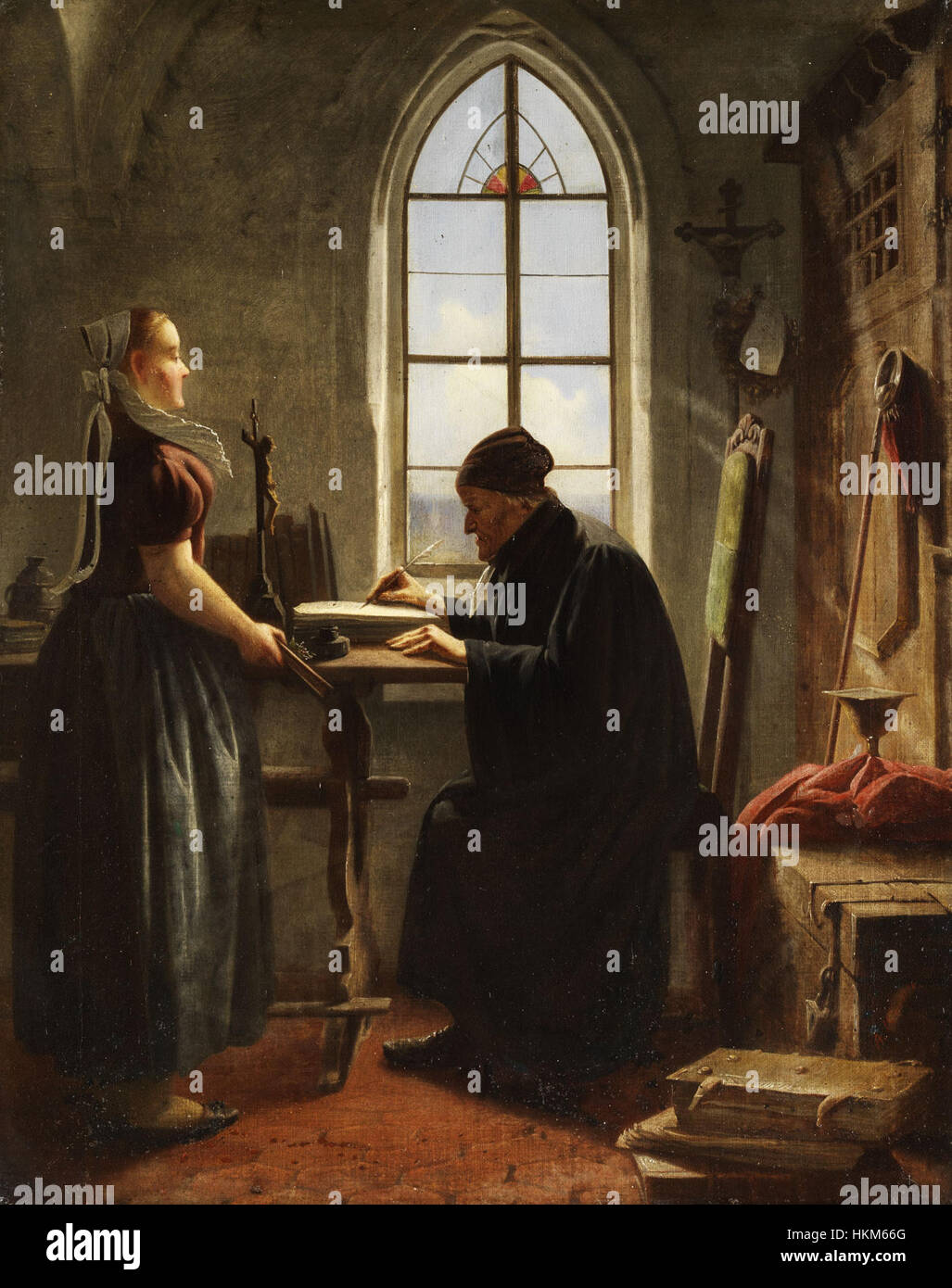 Adolf Werner's 'Das Aufgebot' is an oil painting, capturing historical and vintage themes. As a ...