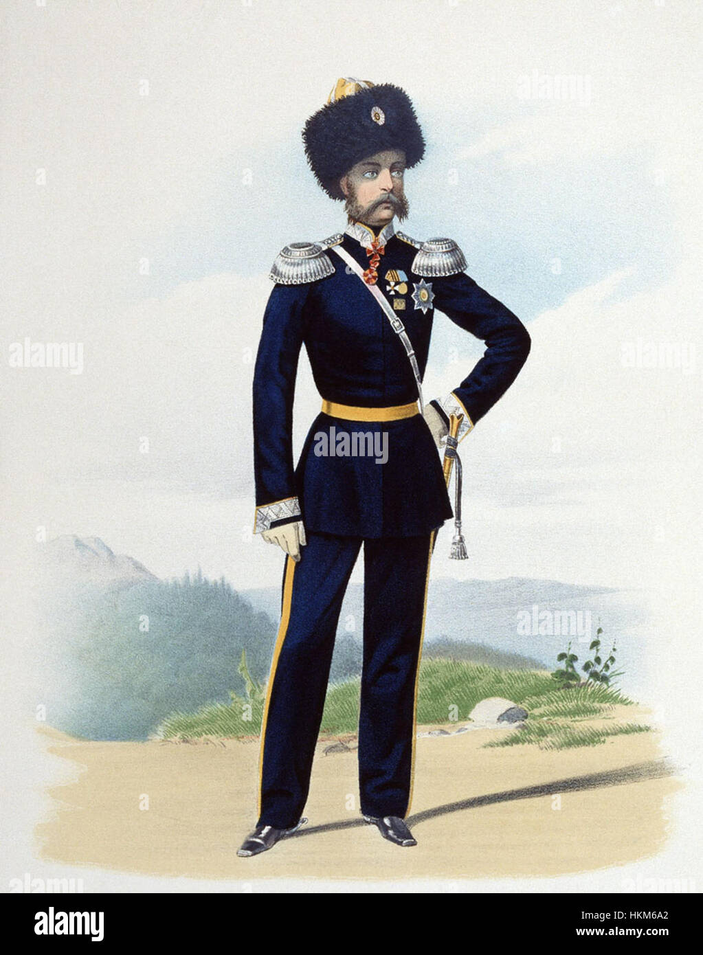 This artwork depicts the changes in the uniforms and armament of the ...