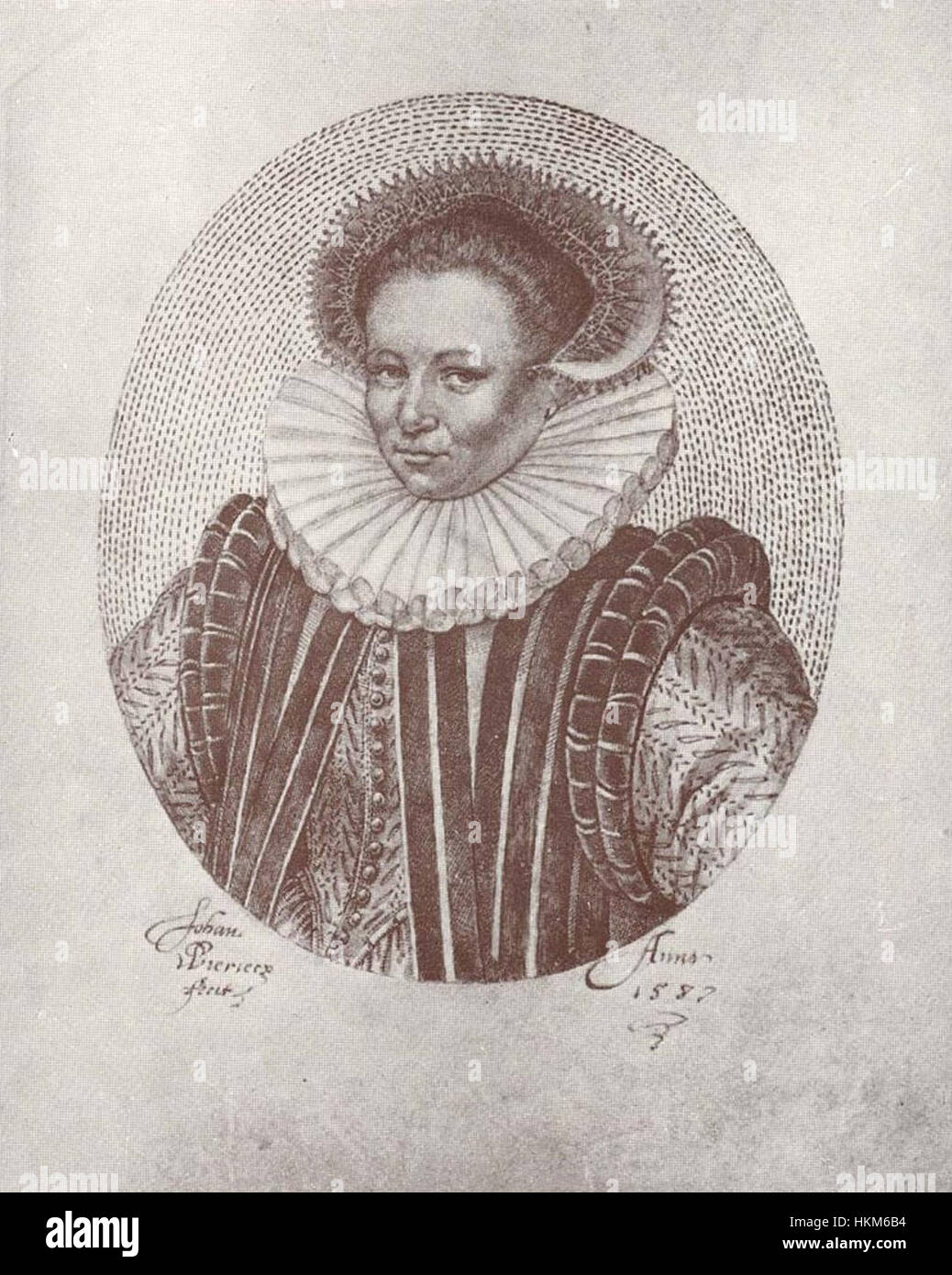 The portrait of Anna van Nassau from 1587 is a classic example of 16th ...