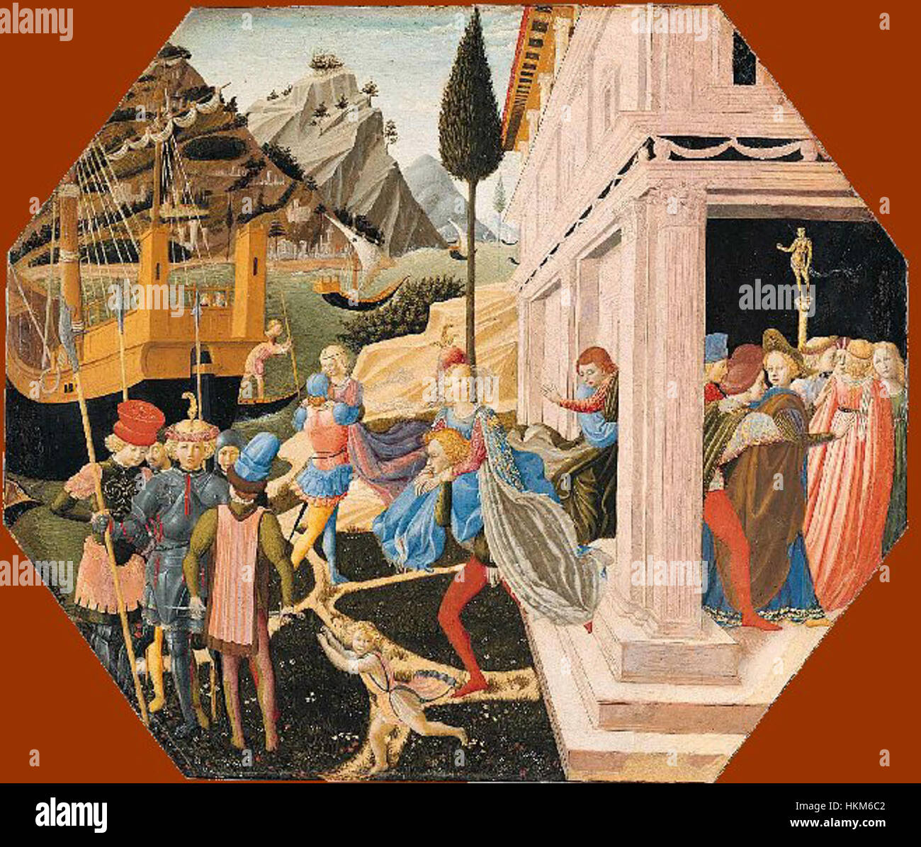 'Abduction of Helen' is a classical mythological painting that depicts ...