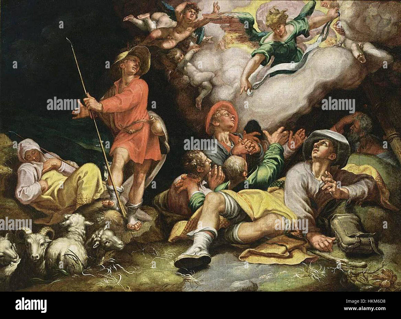 'Adoration of the Shepherds' by Abraham Bloemaert is a 17th-century oil ...