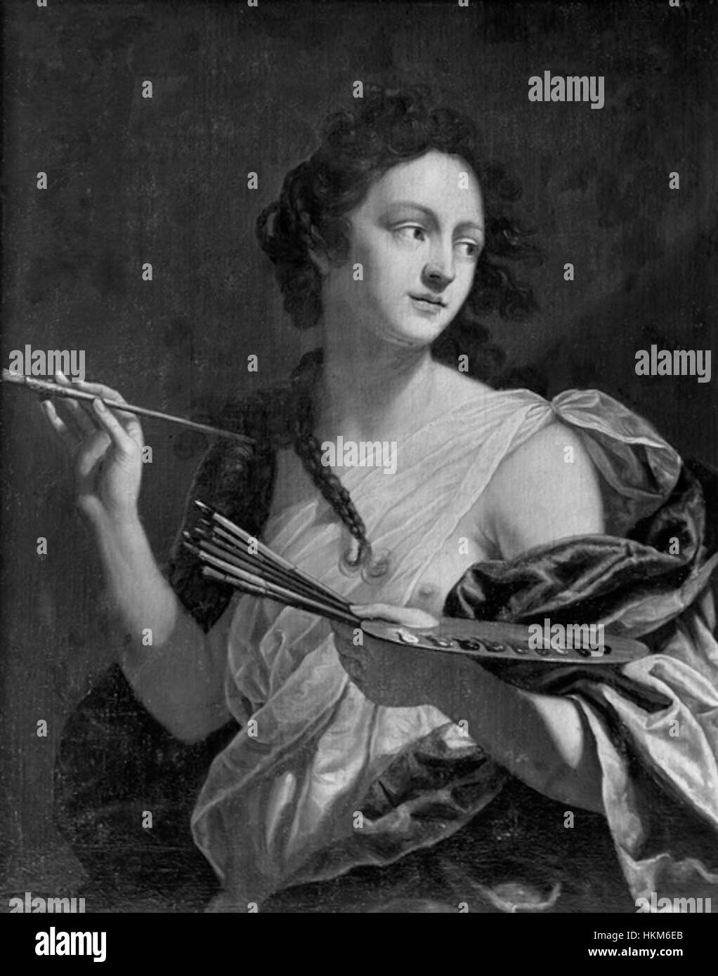 A self-portrait by Artemisia Gentileschi, a prominent Baroque artist ...