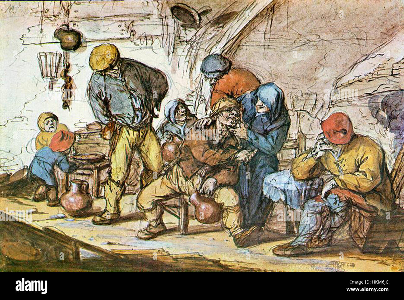 Adriaen van Ostade’s painting captures a scene from 17th-century Dutch ...