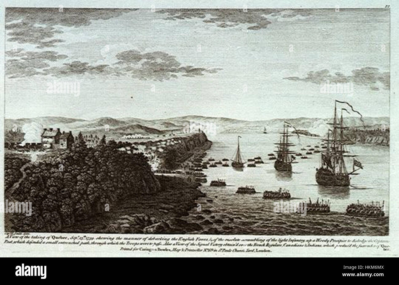 This historical painting depicts the pivotal Battle of Quebec on ...