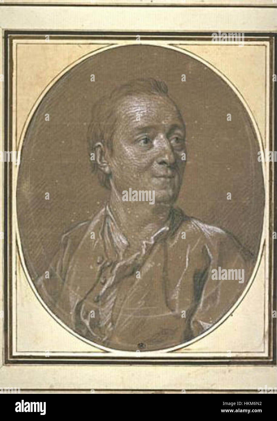 A 18th-century drawing of Denis Diderot by Louis Michel van Loo. This ...