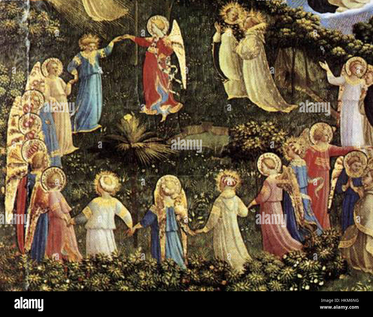 The artwork by Angelico represents the Judgement Day, a historic ...