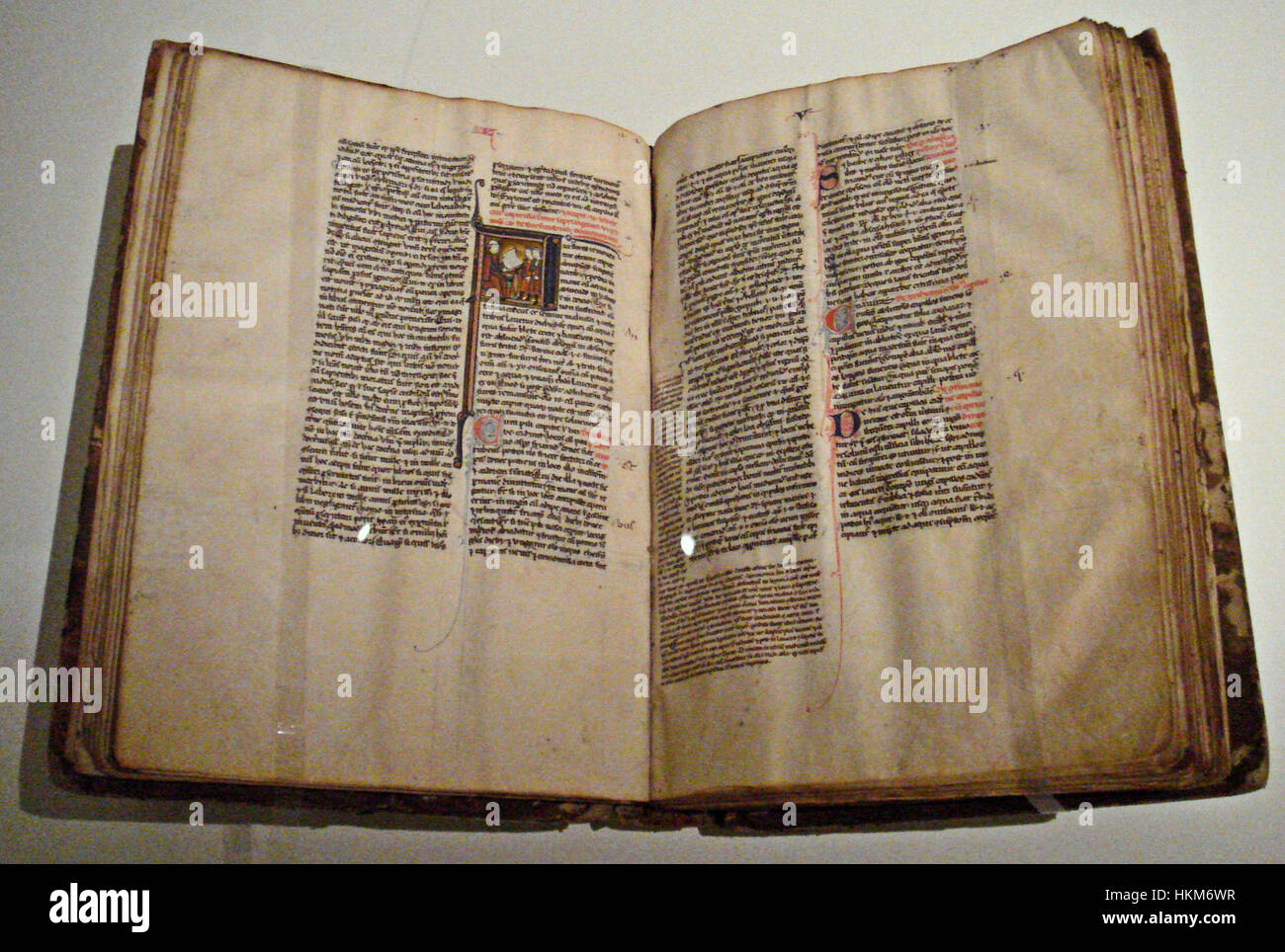 A manuscript page from the second half of the 13th century, featuring ...