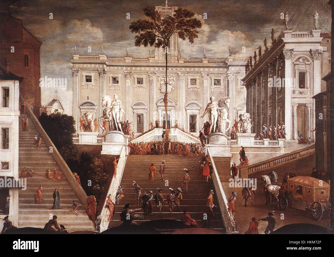Agostino Tassi’s painting 'Competition on the Capitoline Hill' captures ...