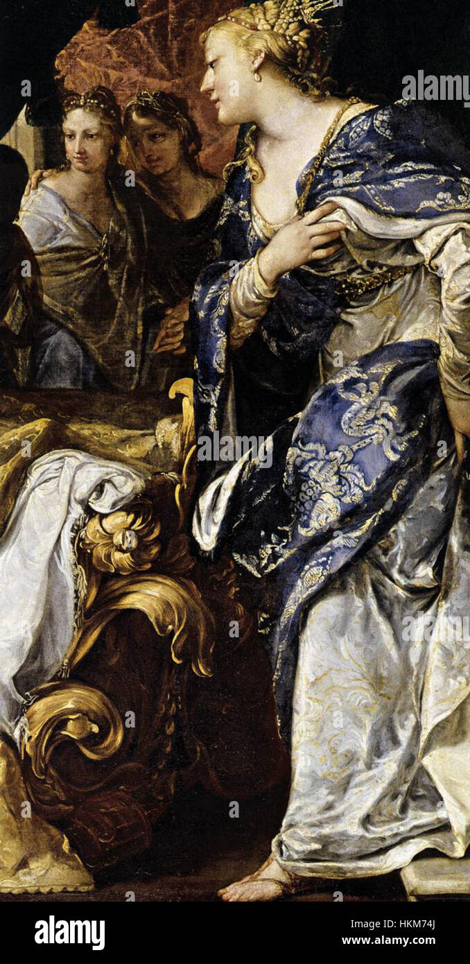 The detailed section of 'Antiochus and Stratonice' by Antonio Bellucci ...