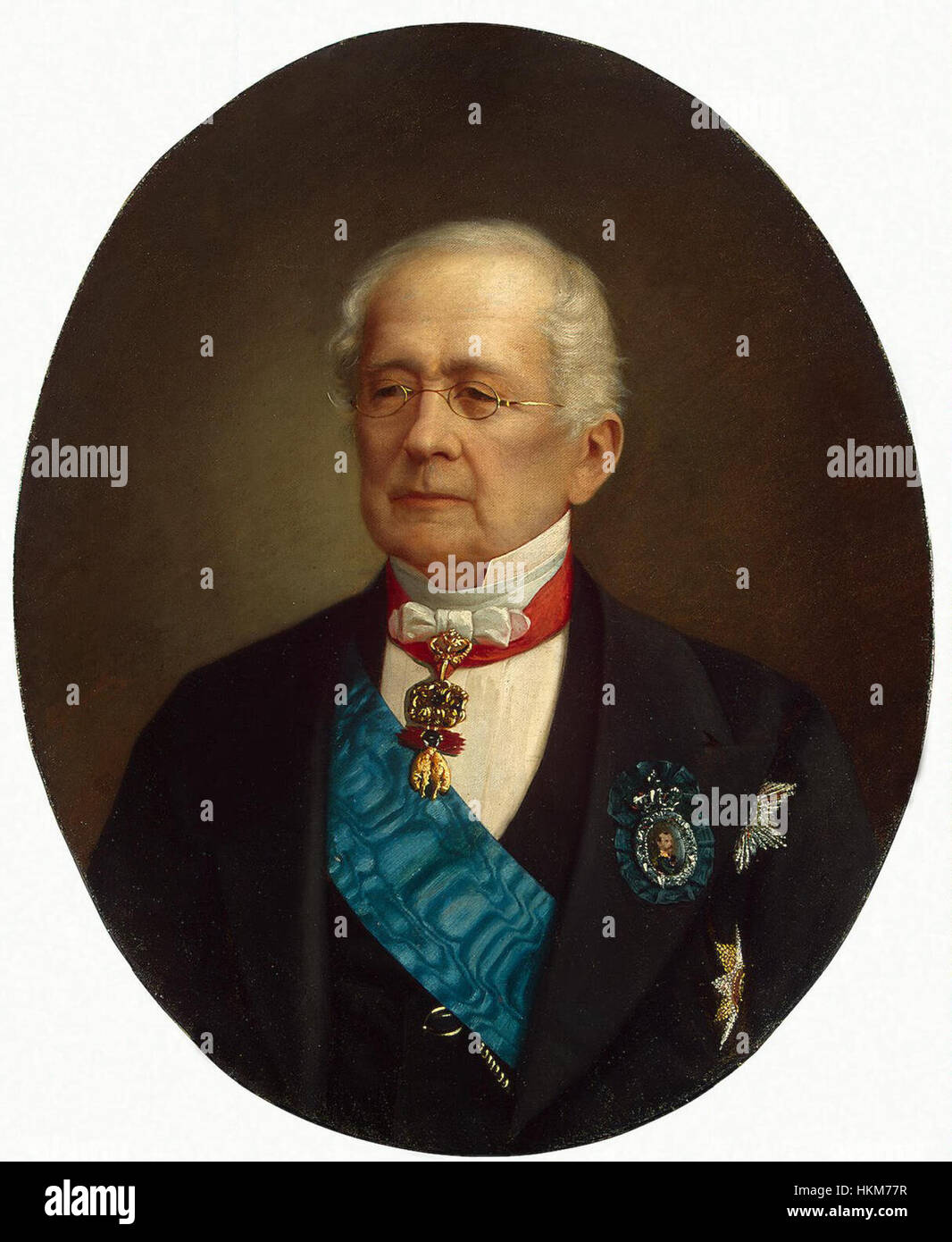 A portrait of Alexander Mikhailovich Gorchakov, a prominent Russian ...