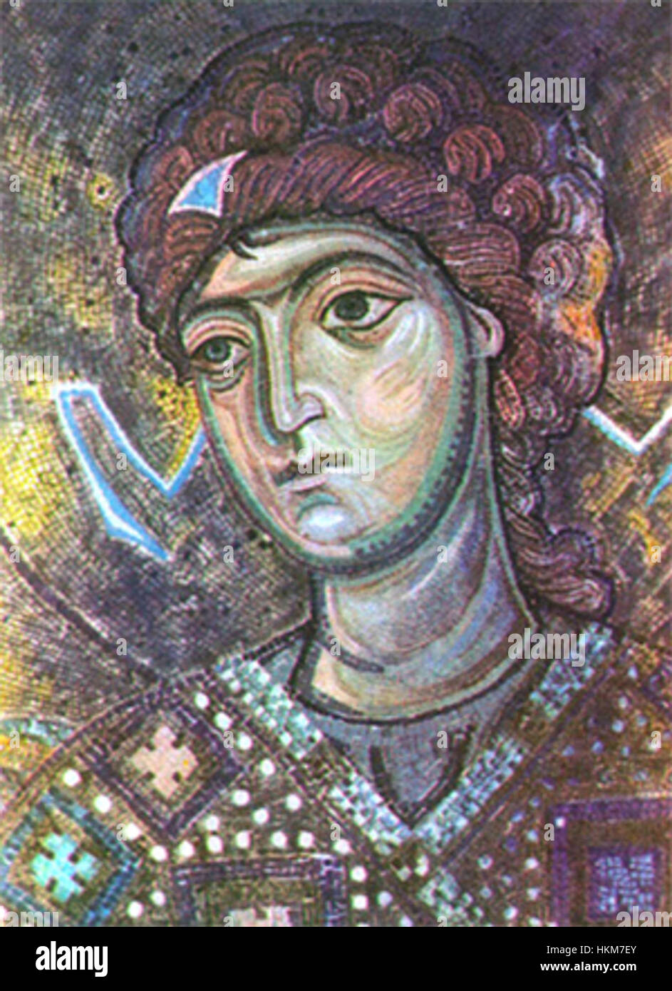 The 'Archangel Gabriel' painting from Gelati represents a divine ...