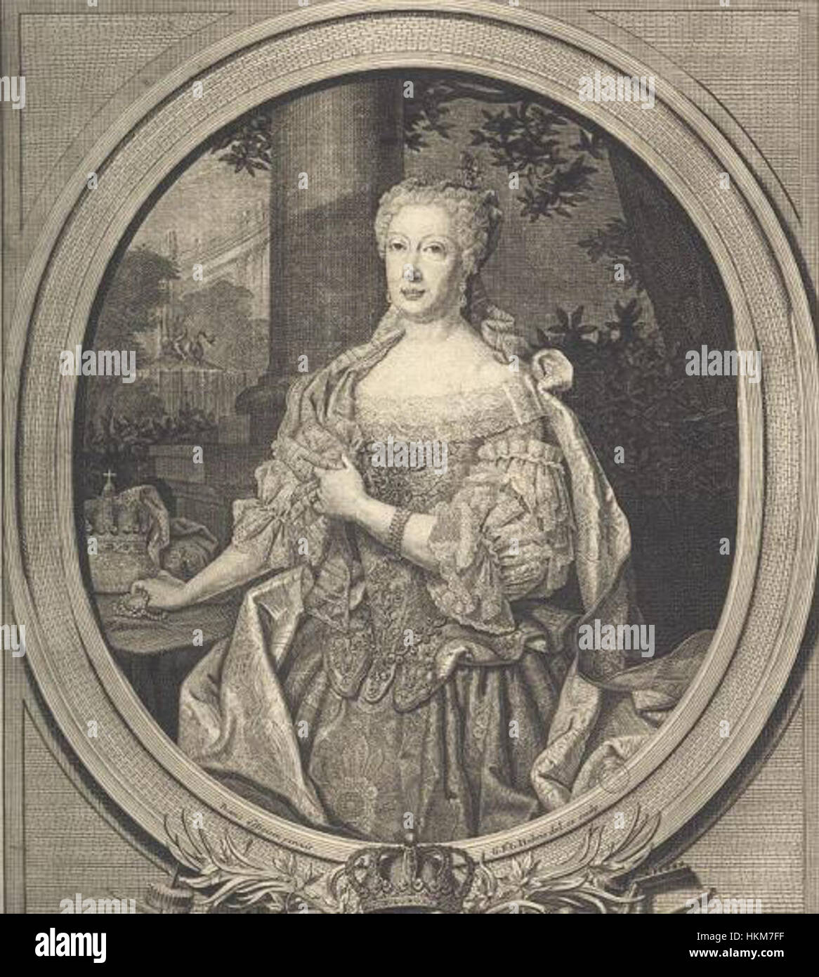The portrait of Maria Anna of Austria, as Queen of Portugal, is based ...