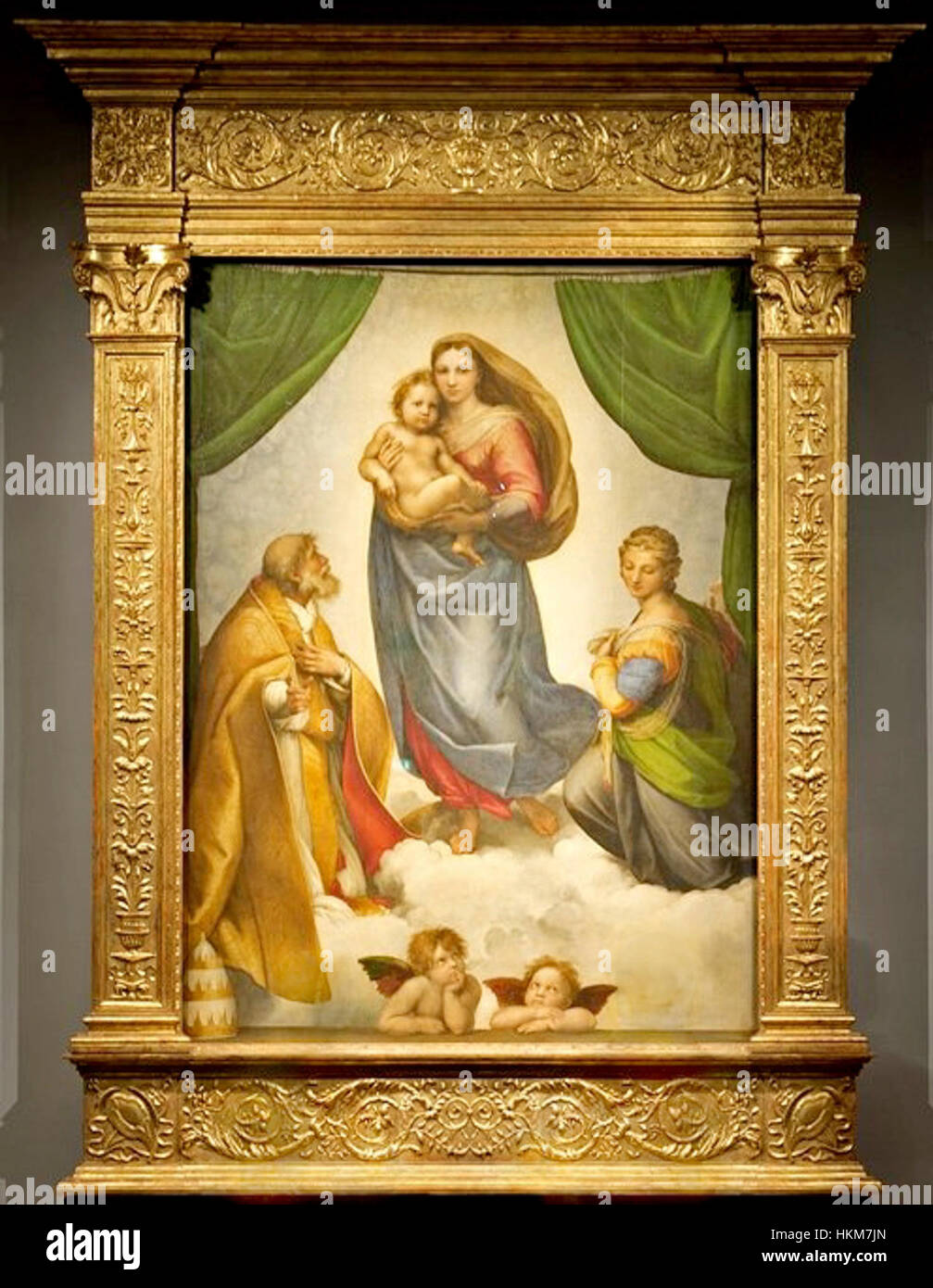 The Sistine Madonna By Raphael Painted In 1512 Featuring The Virgin