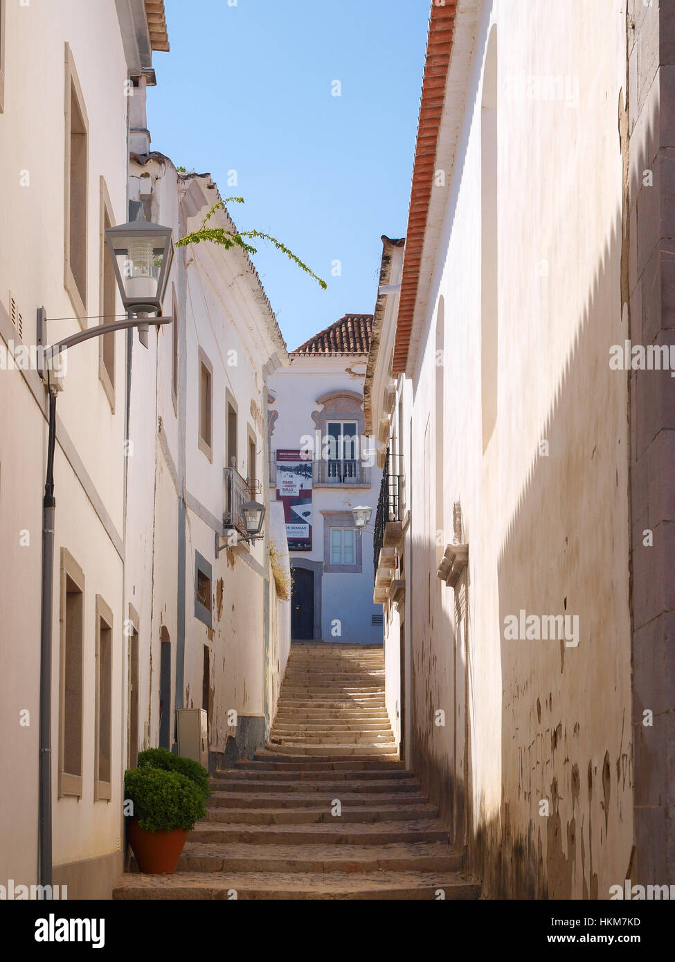 Street in Tavira, Portugal Stock Photo - Alamy