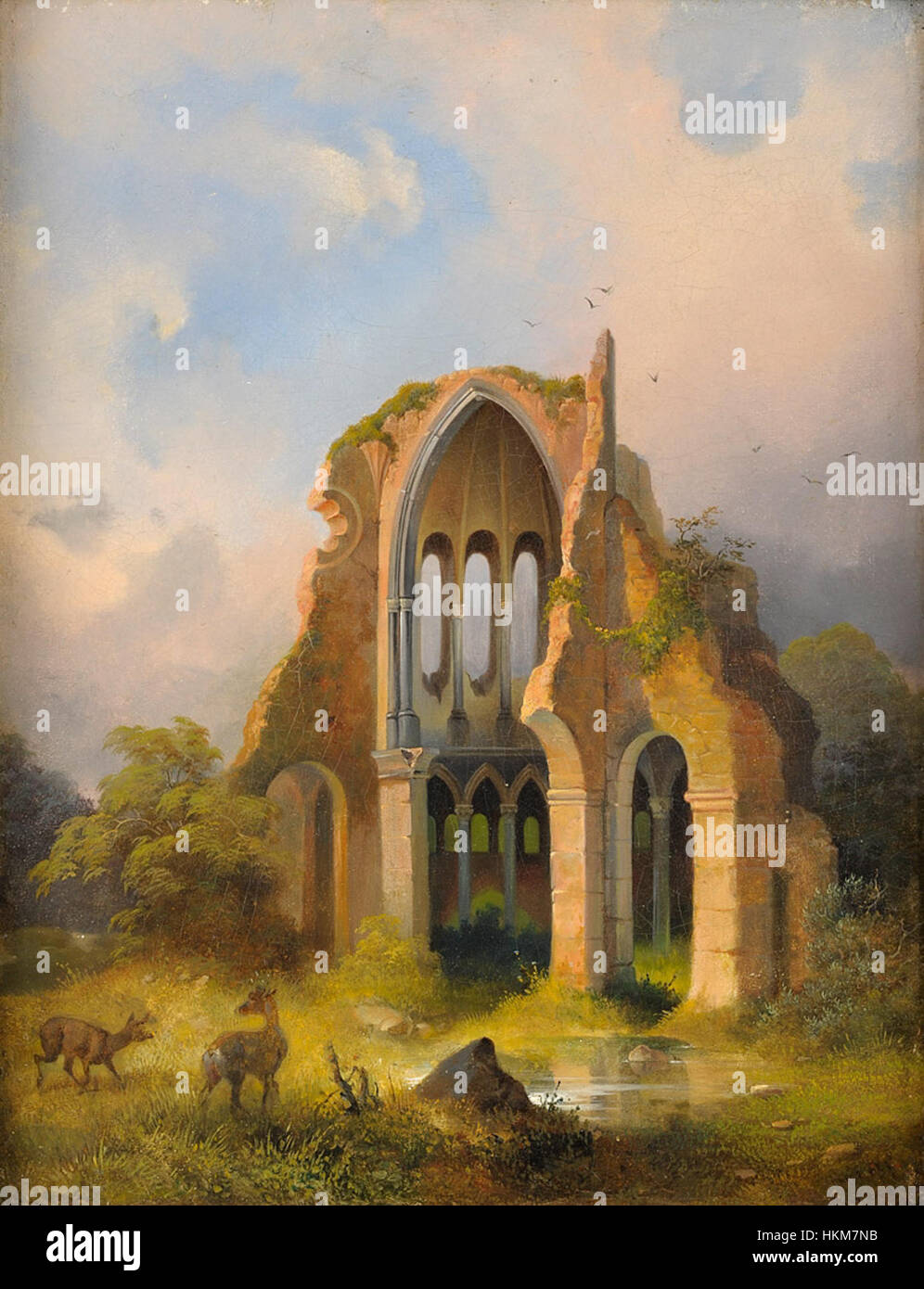 Anton Schiffer's 'Ruine Heisterbach' painting captures the majestic ...